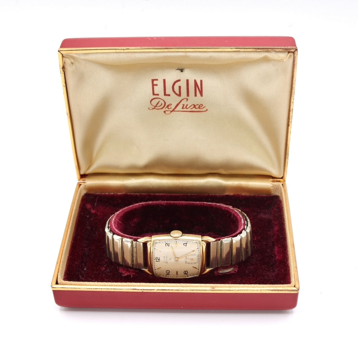 Vintage Elgin De Luxe Men's Mechanical Wristwatch 558 USA 10k Gold Fil – thewatchpreserve