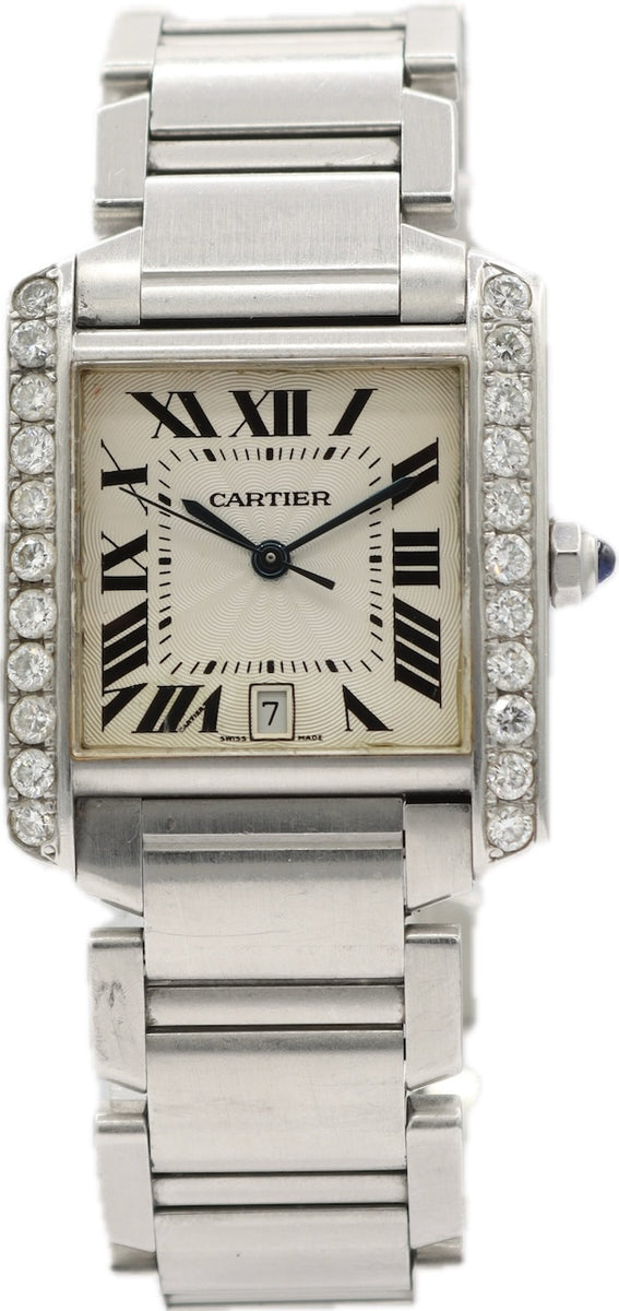 Vintage 28mm Cartier 2302 Tank Francaise Unisex Automatic Wristwatch 1 – thewatchpreserve