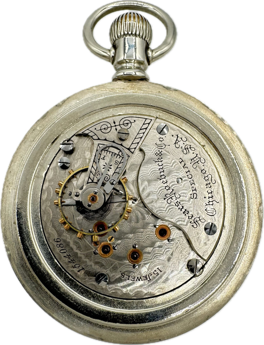 Antique 18 Size Sears Roebuck & Co. Special Pocket Watch Illinois 51 N – thewatchpreserve