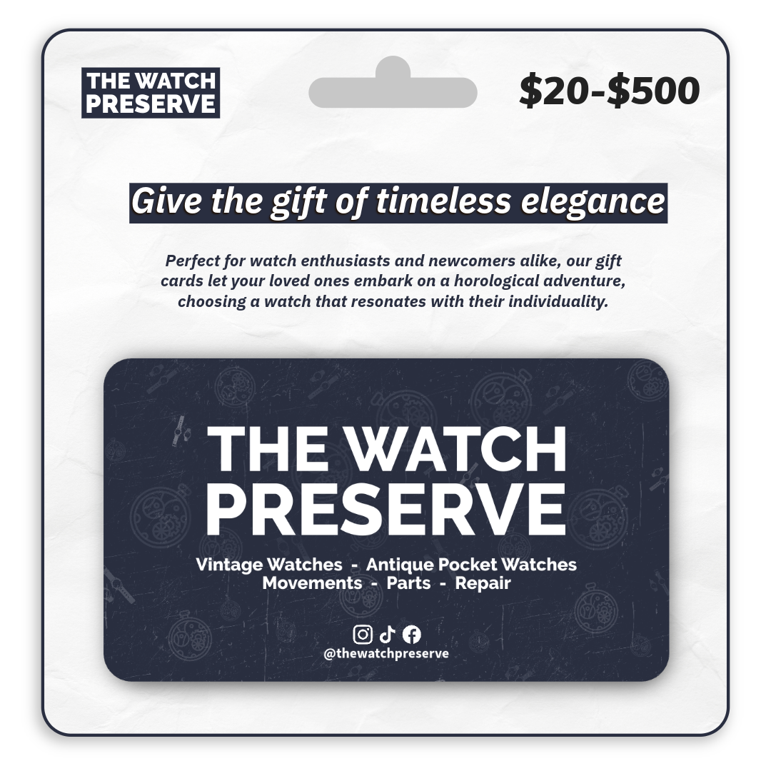 The Watch Preserve Gift Cards $20-$500 – thewatchpreserve