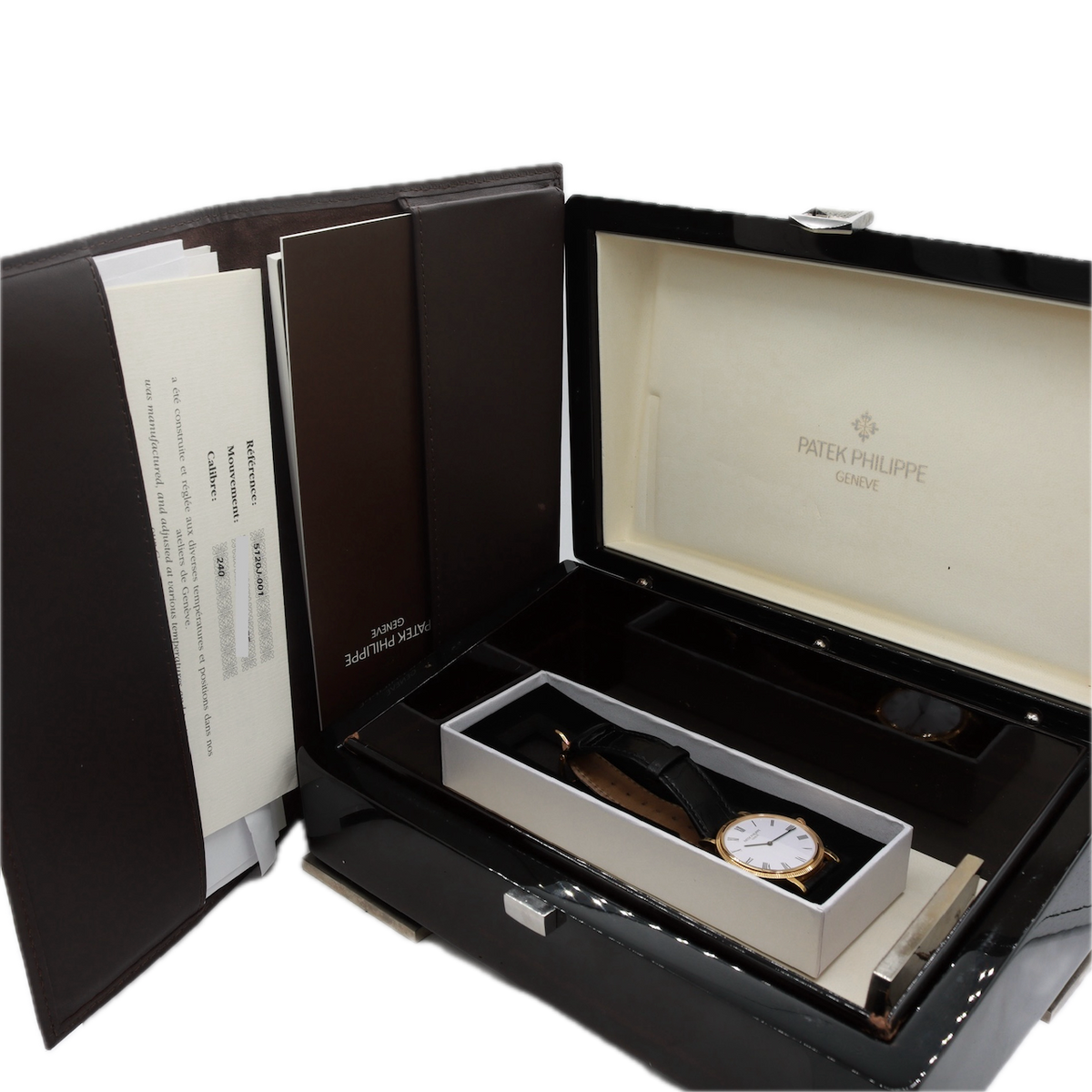 Patek Philippe 18K Calatrava 5120J-001 Men's Micro Rotor Wristwatch 24 ...