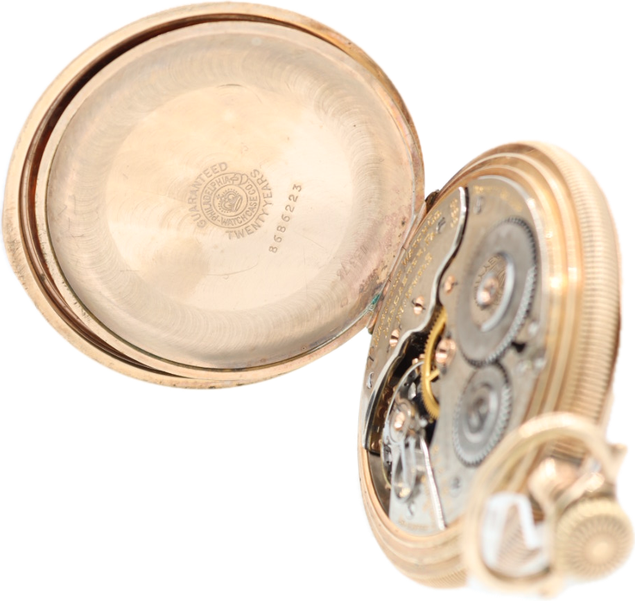 Antique 16S 1917 Hamilton Montgomery Mechanical Railroad Pocket Watch ...