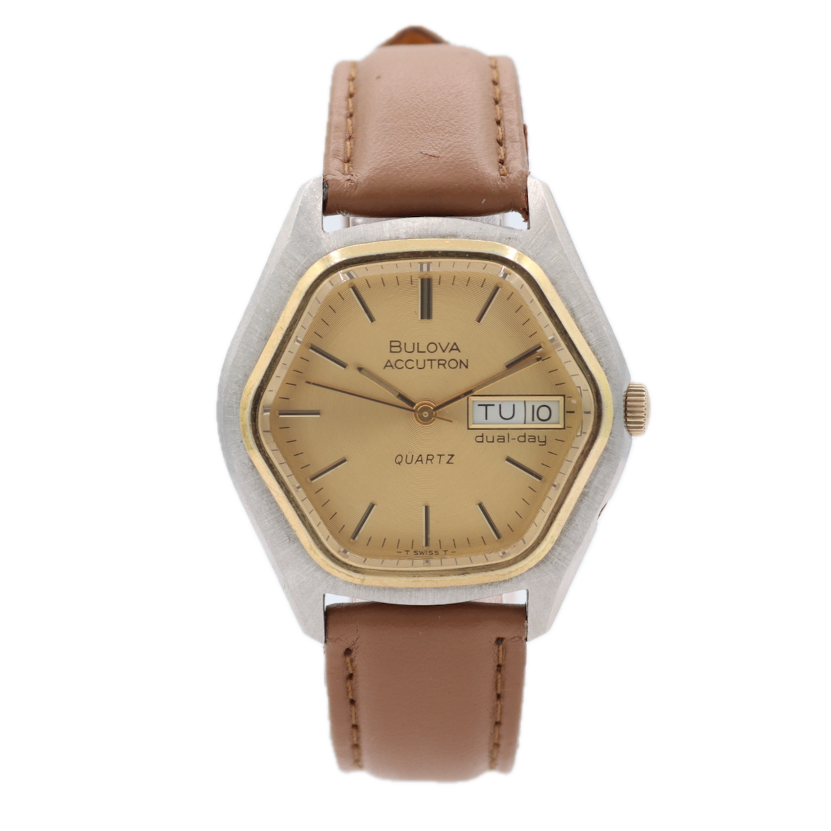 Vintage 1977 Bulova Accutron 954 Dual Day Men's Quartz Wristwatch Swis ...