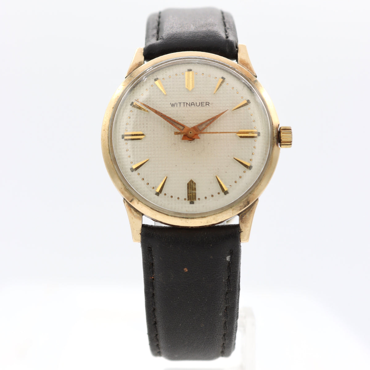 Vintage 33mm Wittnauer Honeycomb Dial Men's Mechanical Wristwatch 11WS ...