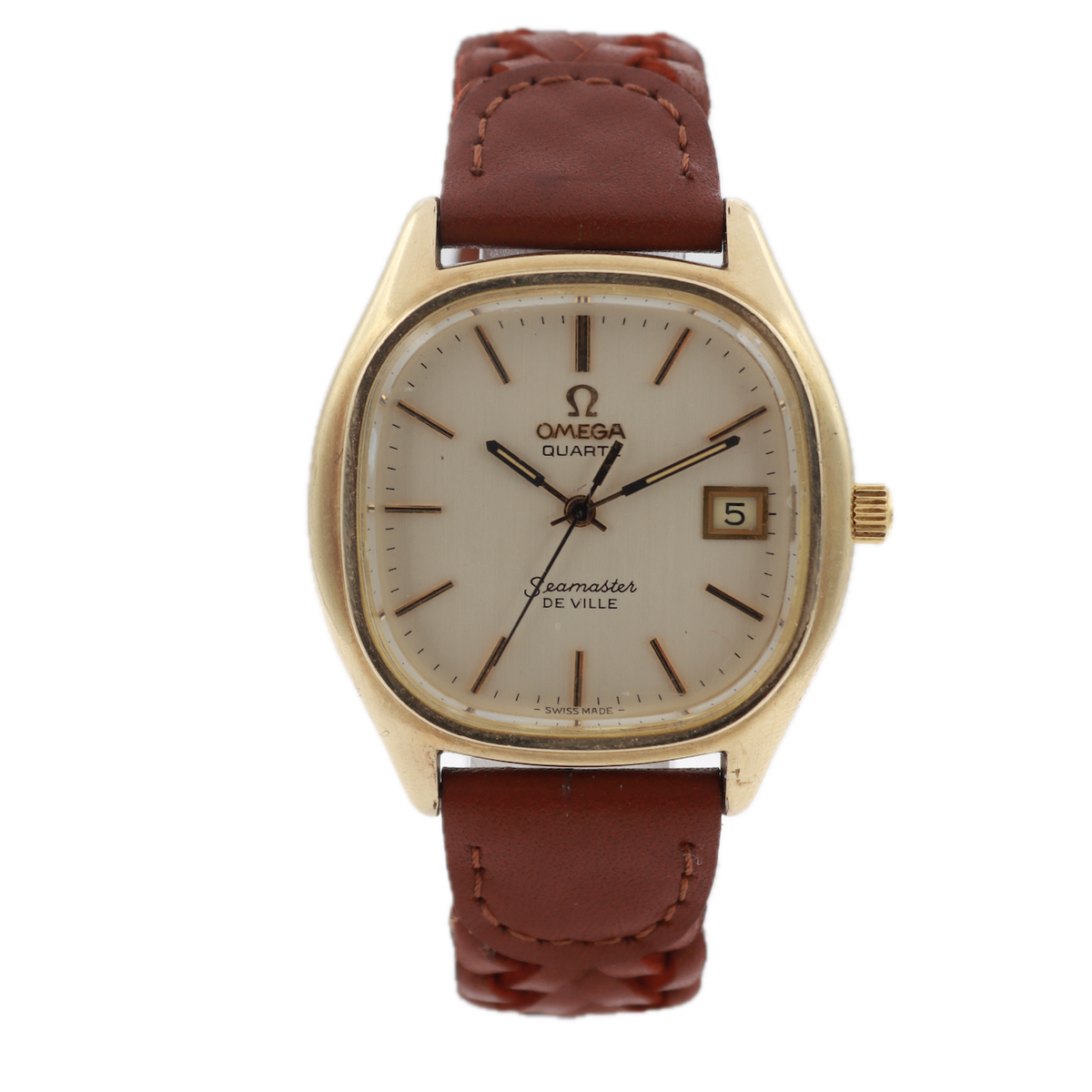 Vintage Omega Seamaster De Ville Square Men's Quartz Wristwatch Steel ...