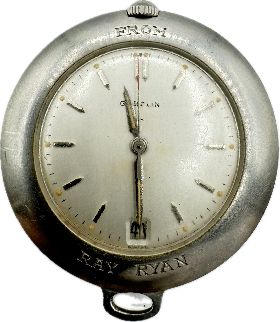 Antique Gubelin Open Back Automatic Open Face Pocket / Pendant Watch S ...