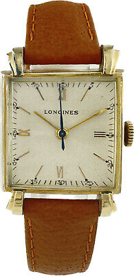 Vintage Longines Men's Mechanical Wristwatch 10L 10k Gold Filled Squar ...