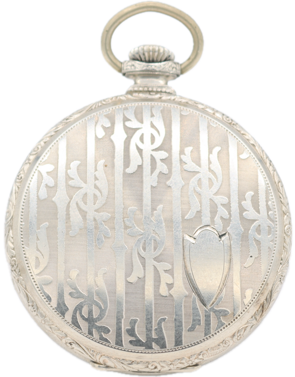 Antique 12s 1919 Waltham Trophy Pocket Watch 220 25 Year White GF USA ...
