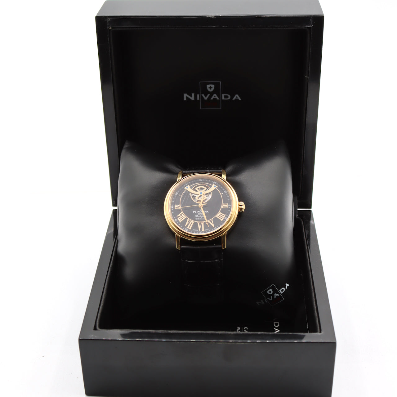 37mm Nivada Rockefeller Men's Automatic Wristwatch Swiss Steel Exposed ...