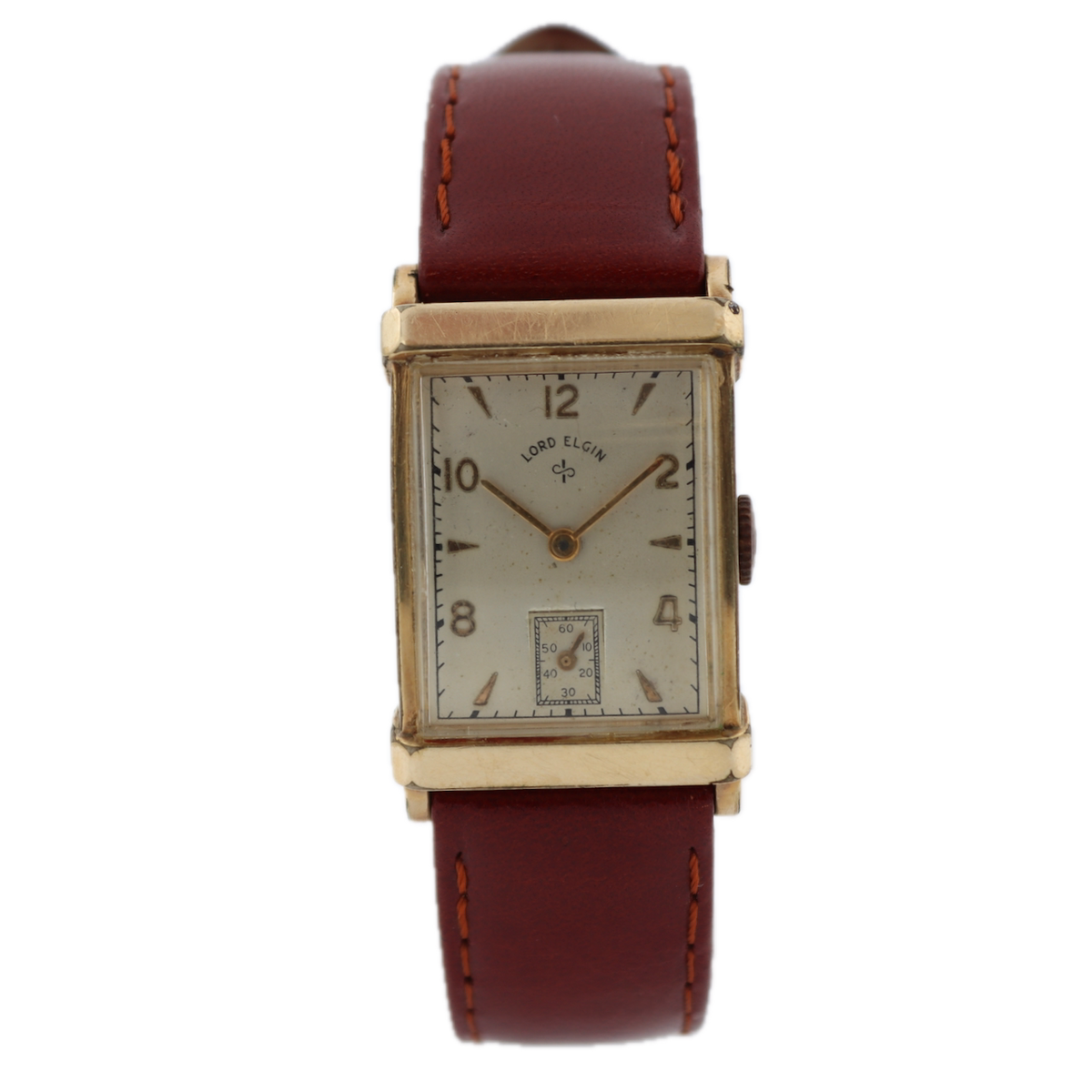 Vintage 21mm Lord Elgin 4615 Rectangular Men's Mechanical Wristwatch 6 ...