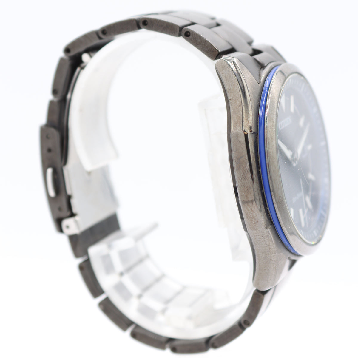 42mm Citizen J810-R010 PVD Men's Quartz Wristwatch Eco Drive Japan Ste ...