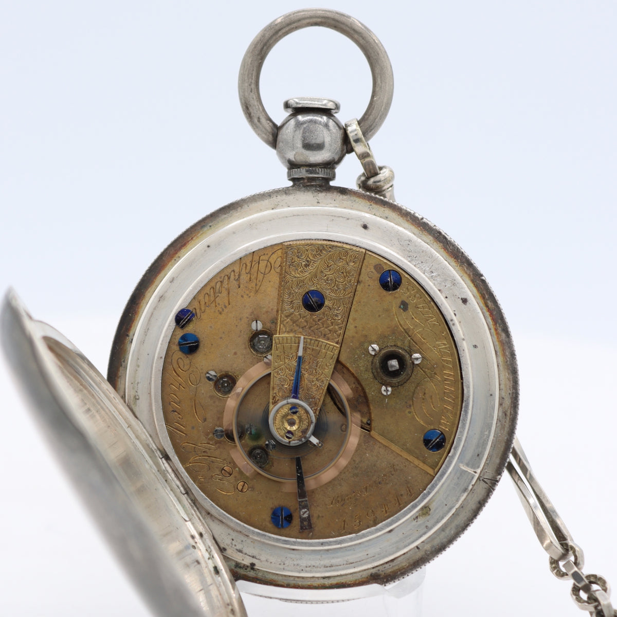 Antique 18s 1870 Appleton Tracy & Co. Key Wind Hunter Pocket Watch Coi ...