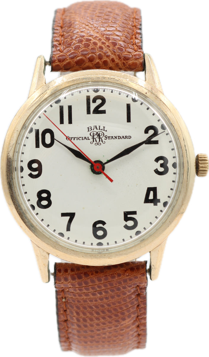 Vintage 34mm Ball Official Standard Men's Mechanical Wristwatch 16059 ...
