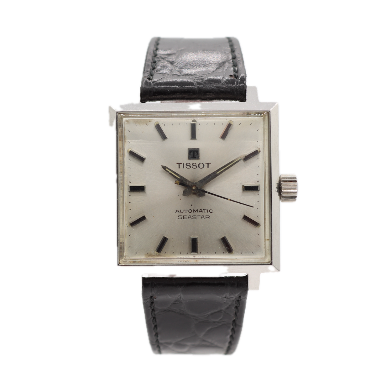 Vintage Tissot Seastar Square Men's Automatic Wristwatch Swiss Stainle ...