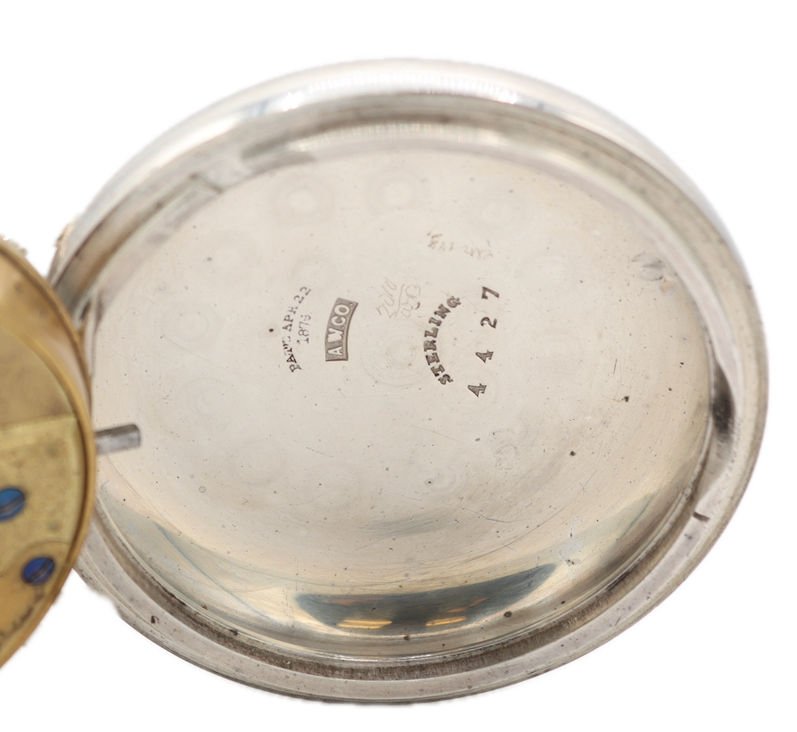 Antique 18s 1880 Waltham Mechanical Pocket Watch P.S. Bartlett Sterlin ...