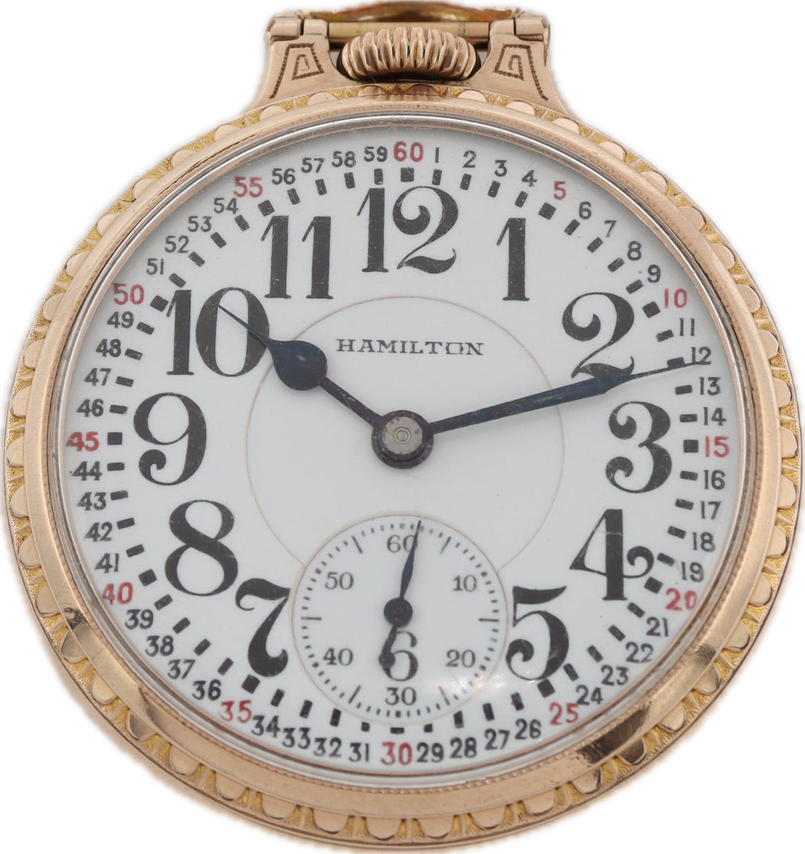 Antique 16S Hamilton Bar Over Crown Montgomery Dial Railroad Pocket Wa ...