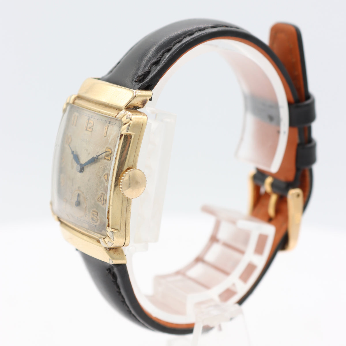 Vintage Lord Elgin Square Men's Mechanical Wristwatch 559 USA 14k Gold ...