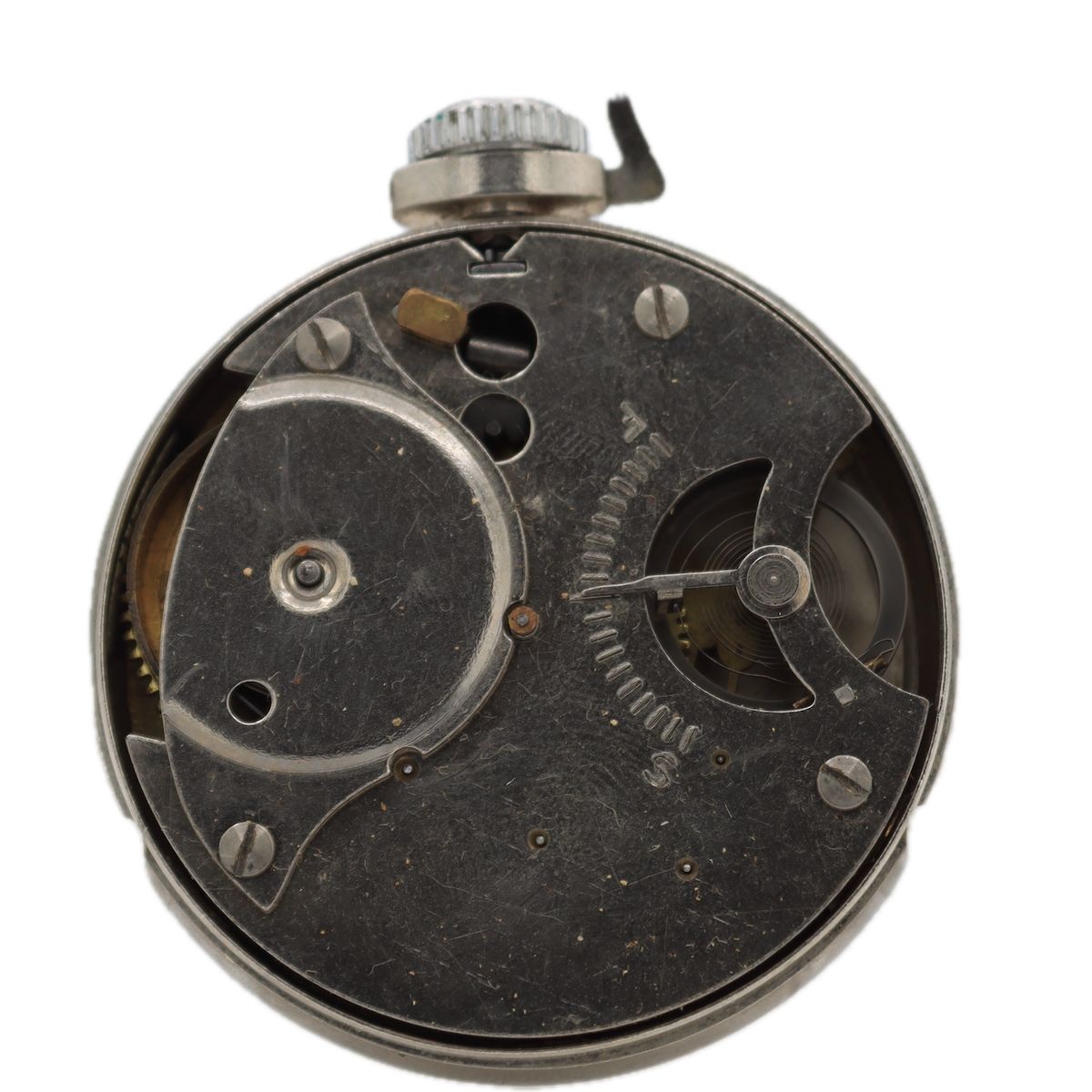 Antique 48mm New Haven Compensated Mechanical Pocket Watch Pinstriped ...