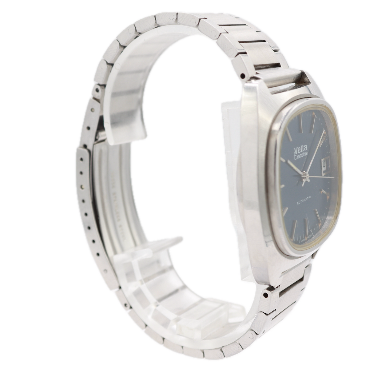 Vintage Vetta Executive Blue Date Dial Men's Automatic Wristwatch 2892 ...