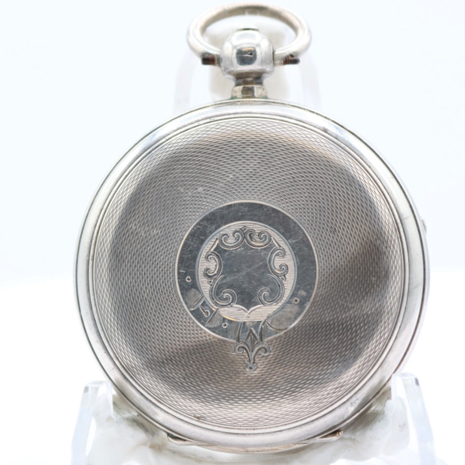 Antique J.W. Morris & Co Naval Timekeeper Key Wind Pocket Watch Sterli ...