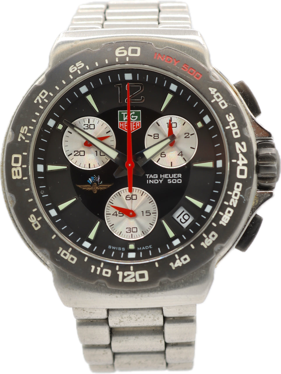 42mm Tag Heuer CAC111A Formula One Indy 500 Chronograph Men's Quartz W ...