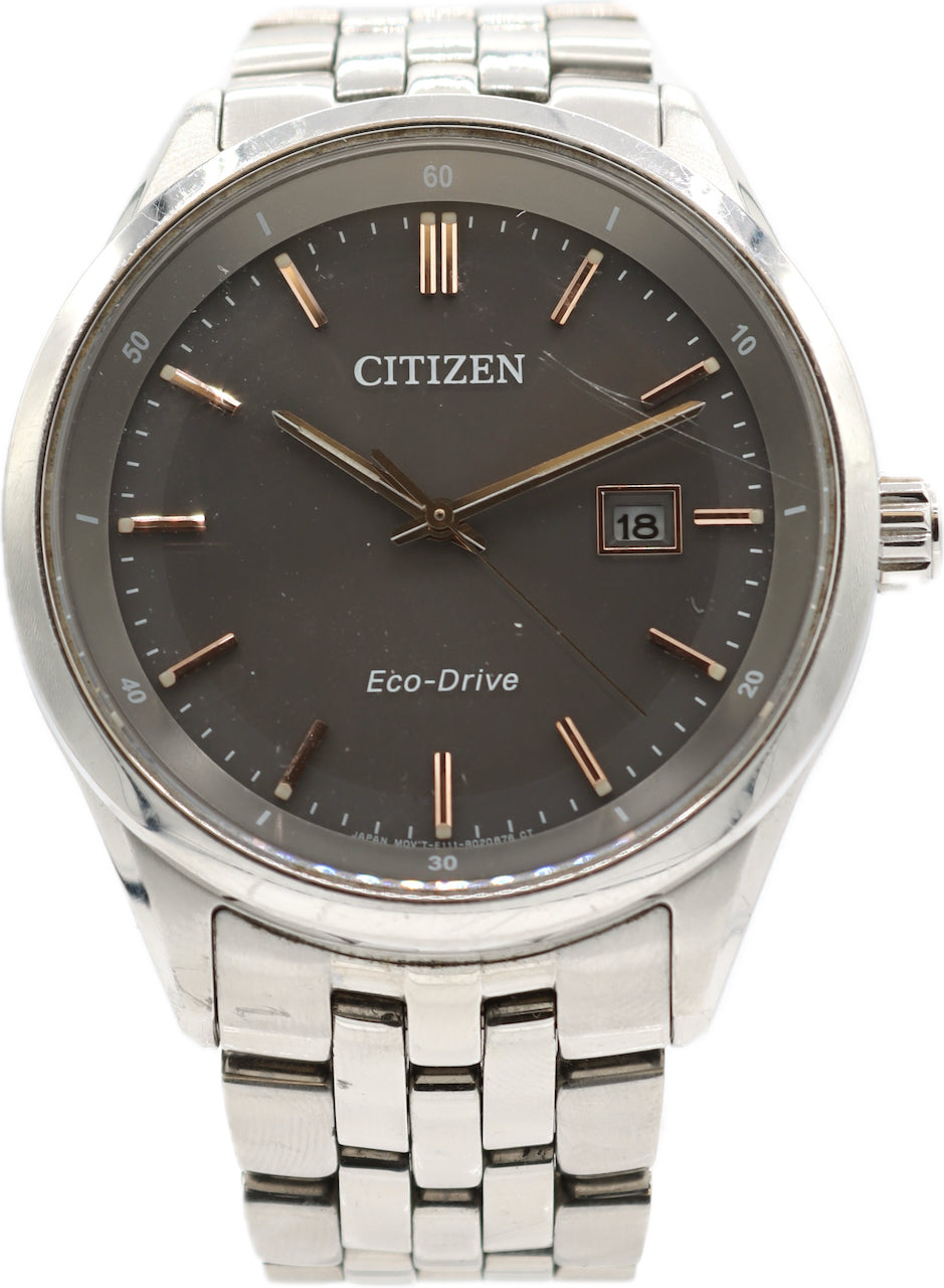 41mm Citizen E111-S083311 Eco-Drive Men's Quartz Wristwatch E111 Japan – thewatchpreserve