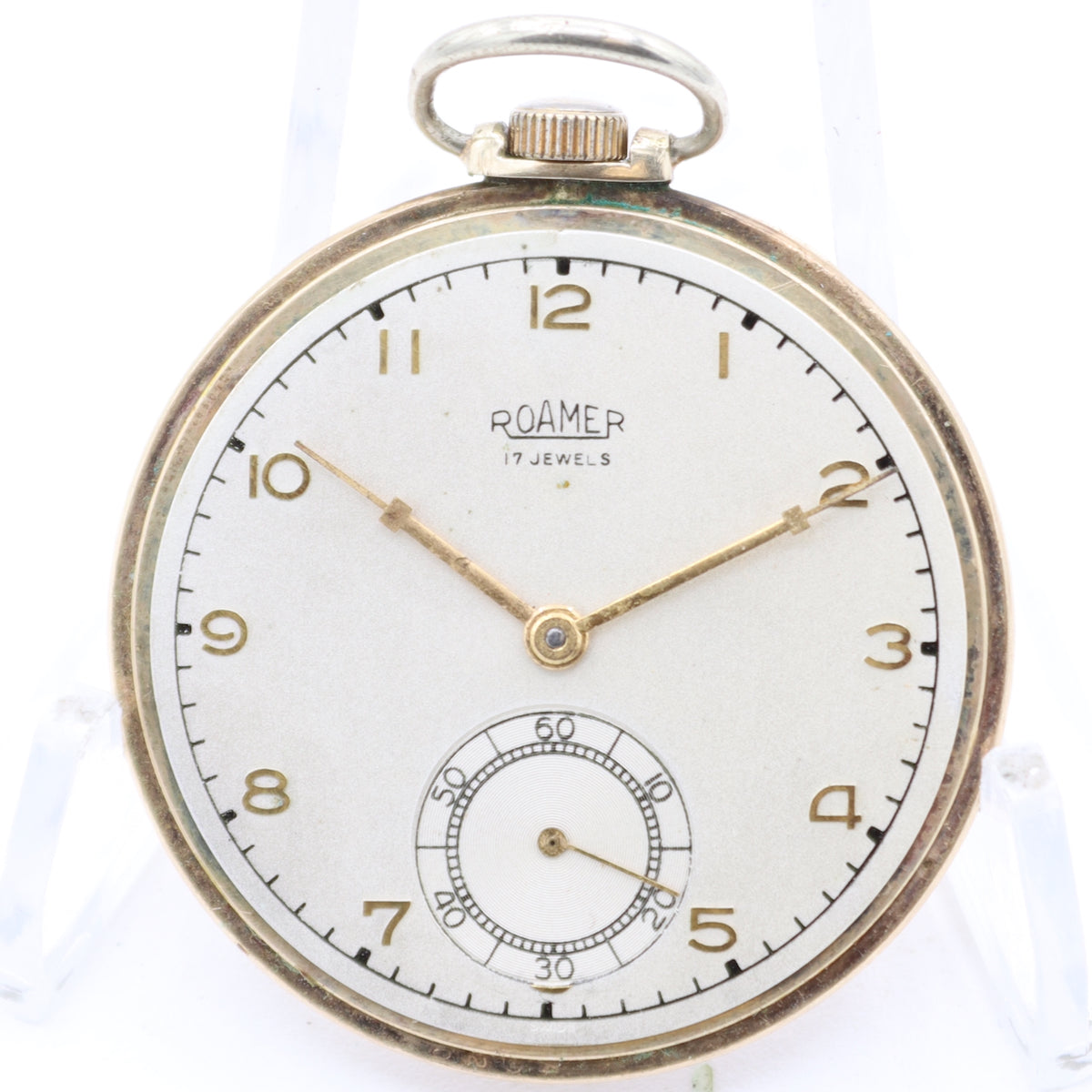Vintage Roamer 17 Jewel Mechanical Pocket Watch MST 287 10k RGPSwiss M ...