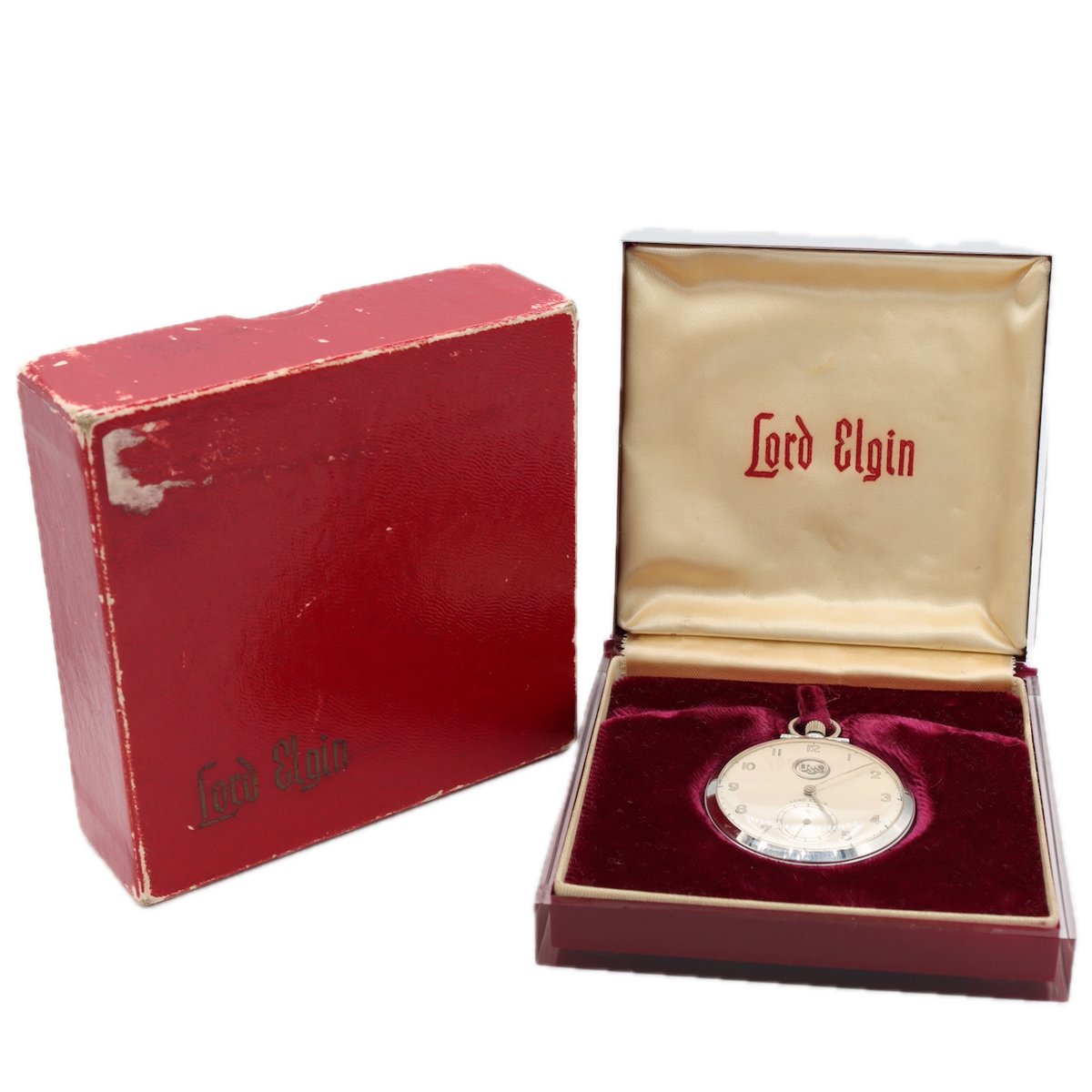 Vintage 1952 Lord Elgin US Steel Award Mechanical Pocket Watch 543 w B ...