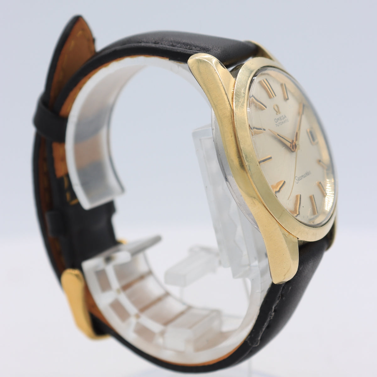 Vintage Omega CD 166.010 Seamaster Men's Automatic Wristwatch 562 Gold ...