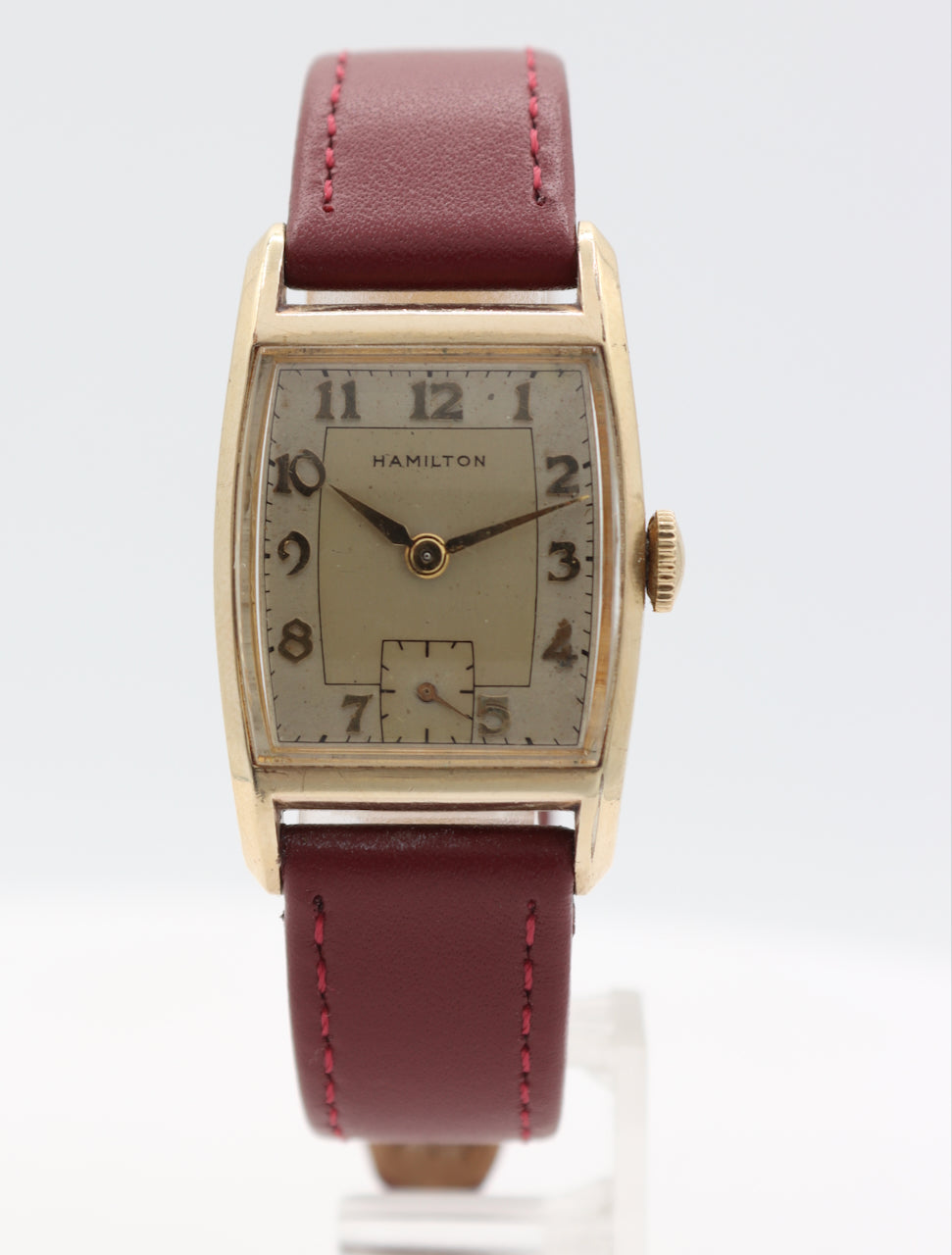 Vintage Hamilton Austin Men's Mechanical Wristwatch 980 USA 10k Gold F ...