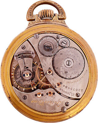 Antique 16S Elgin Father Time 21 Jewel Mechanical Railroad Pocket Watc ...