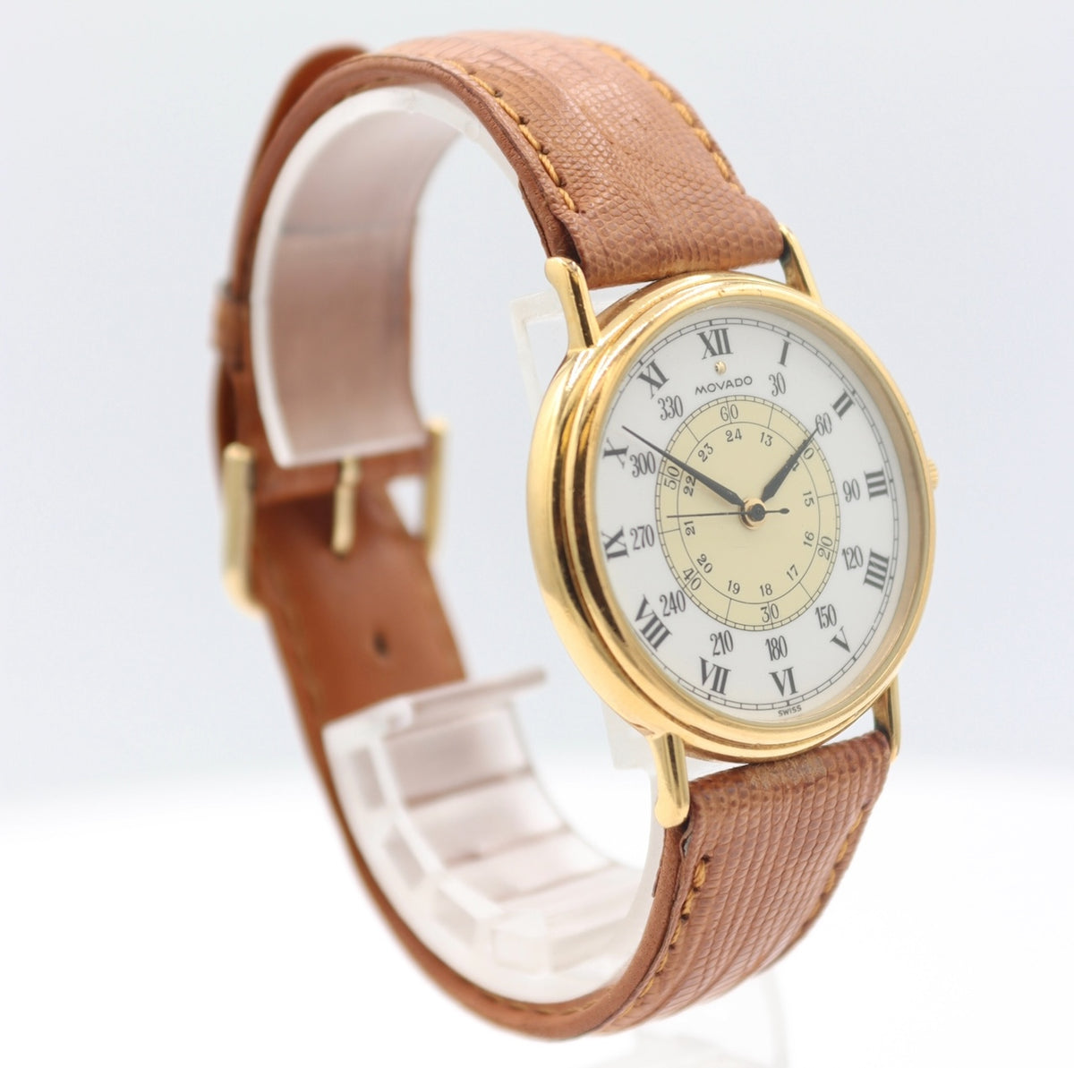 Vintage 33mm Movado 87-59-885 Weems Style Men's Quartz Wristwatch Swis ...