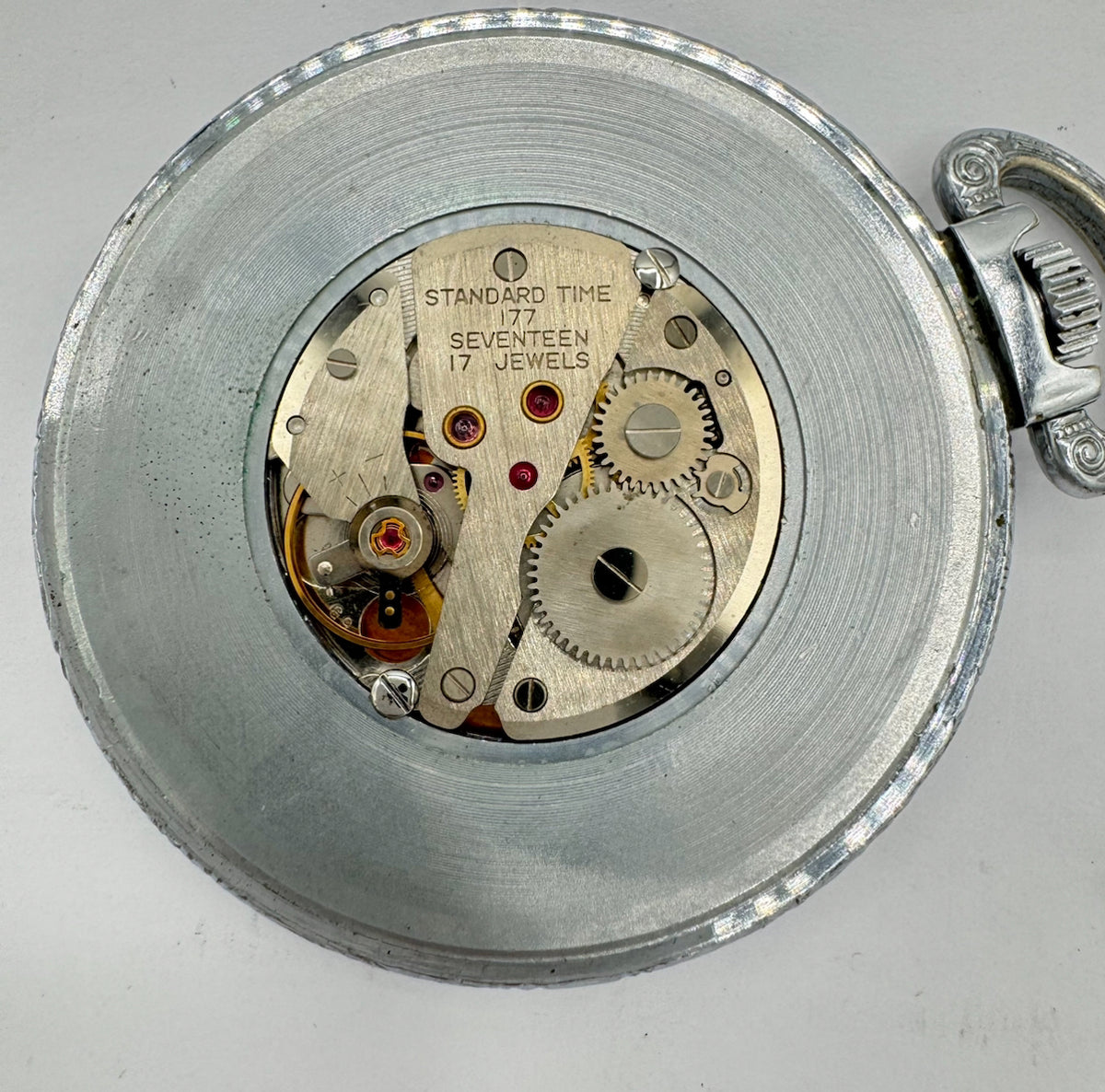 Vintage Vantage Sweep Second Mechanical Pocket Watch Standard Time 177 ...