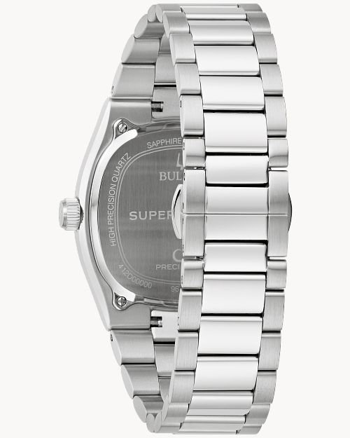 38mm Bulova 96B439 Super Seville Green Men's Quartz Wristwatch Steel R ...