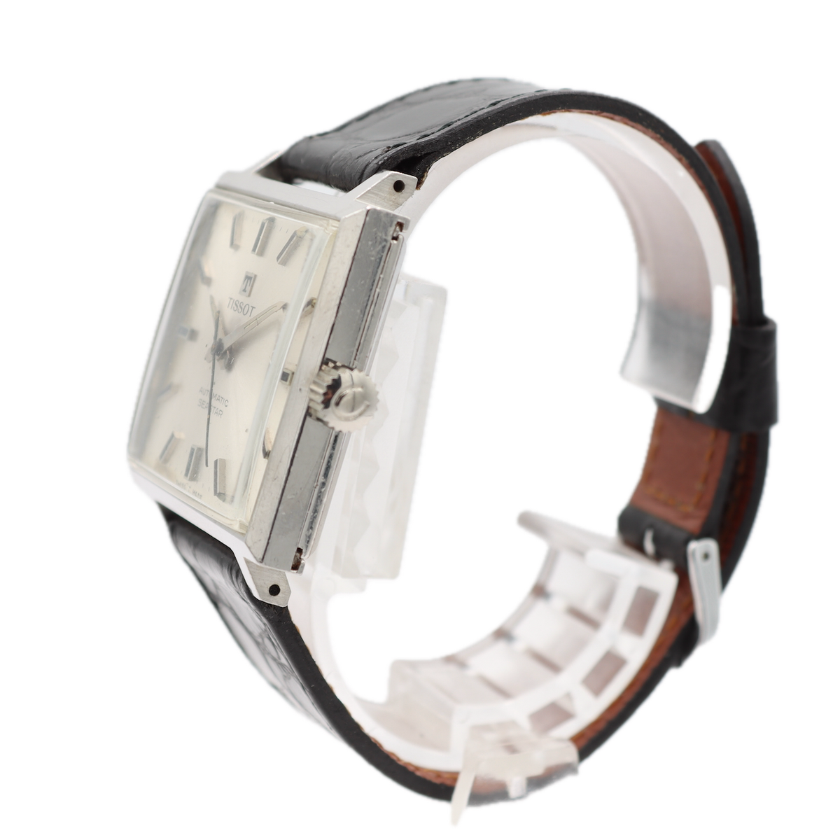 Vintage Tissot Seastar Square Men's Automatic Wristwatch Swiss Stainle ...