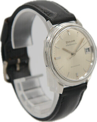 Vintage Bulova Ambassador Men's Automatic Wristwatch 12EBACD Steel Ste ...