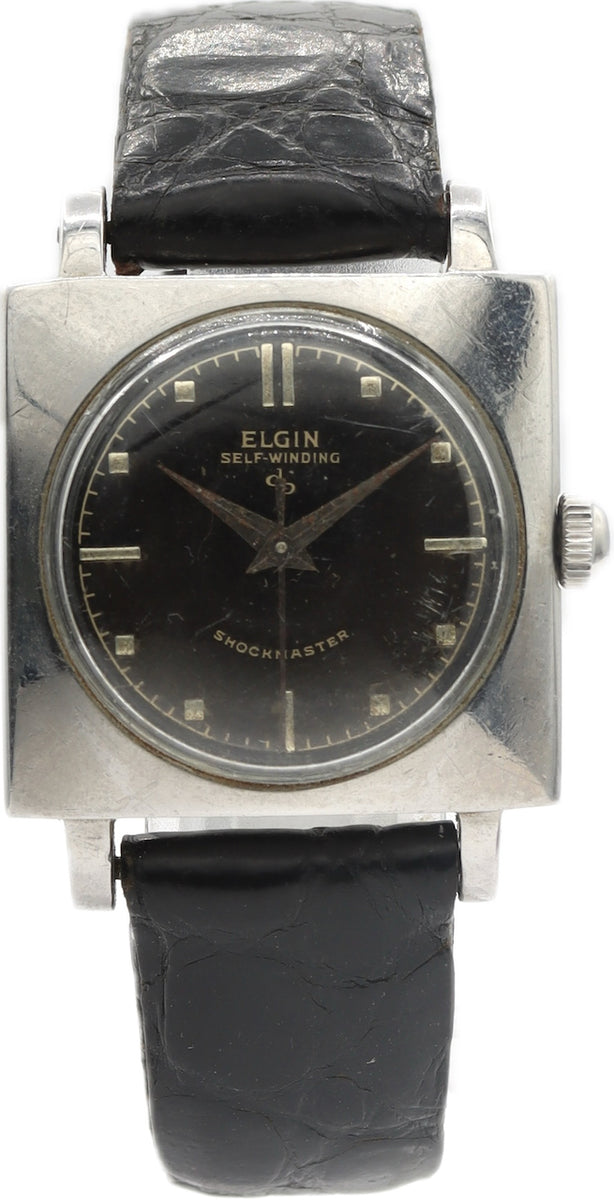 Vintage 28mm Elgin Shockmaster Dante Men's Automatic Wristwatch 645 US ...
