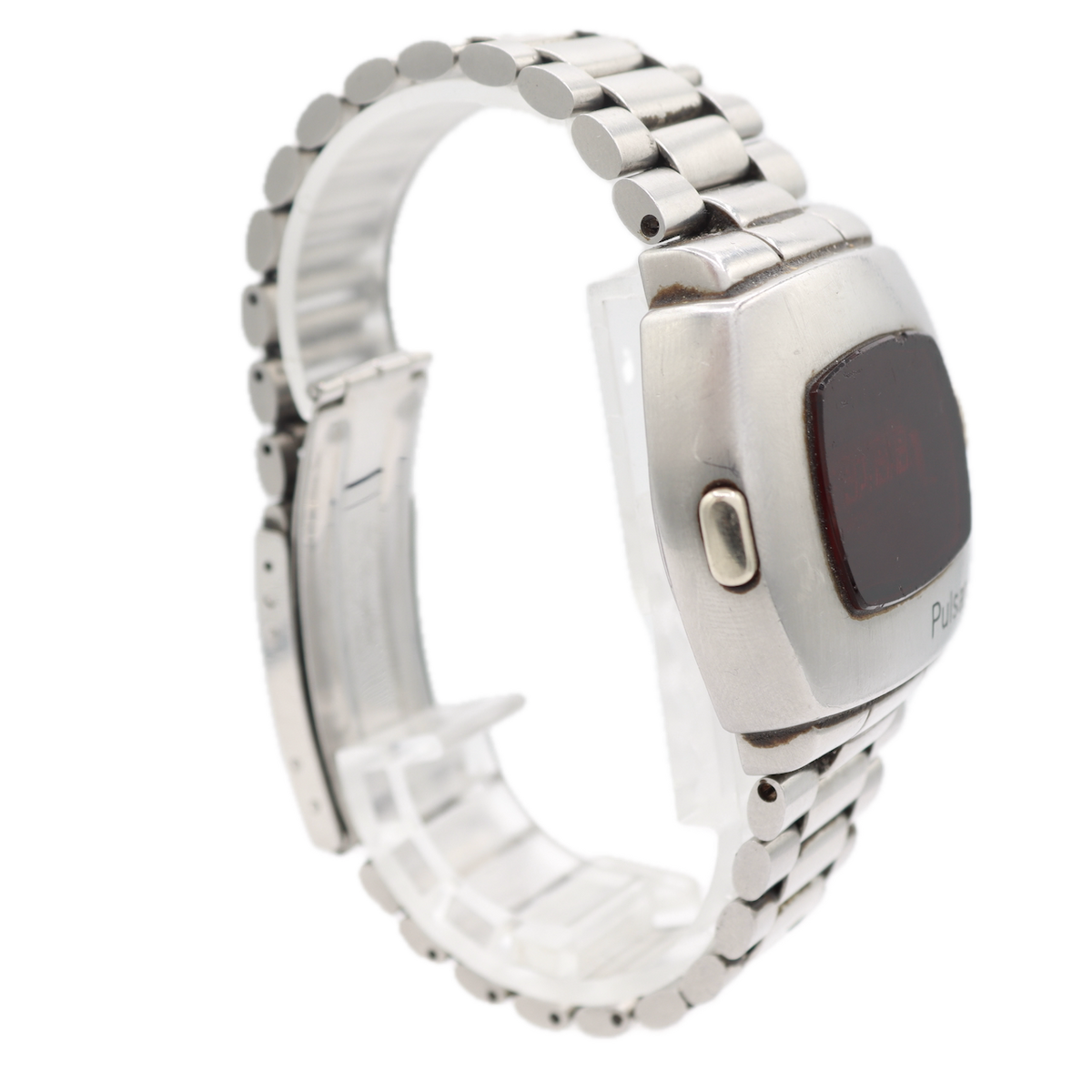 Vintage Pulsar P3 Time Computer Men's Digital LED Wristwatch USA Stain ...