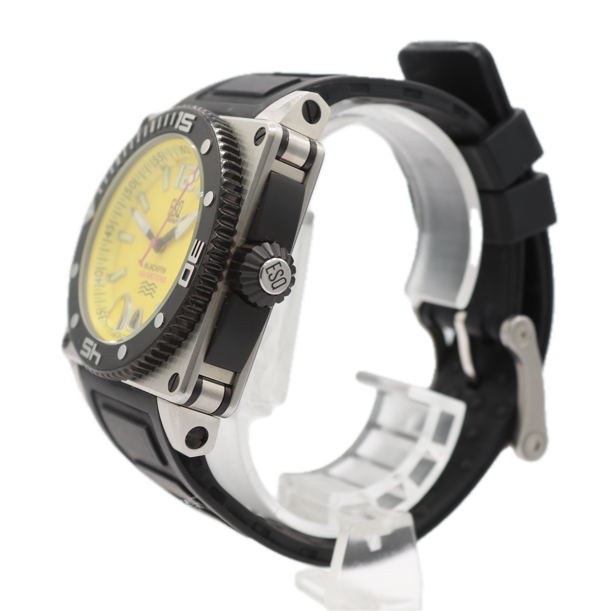 Vintage ESQ ASL-20 E5447 Blackfin Diver Men's Quartz Wristwatch Swiss ...