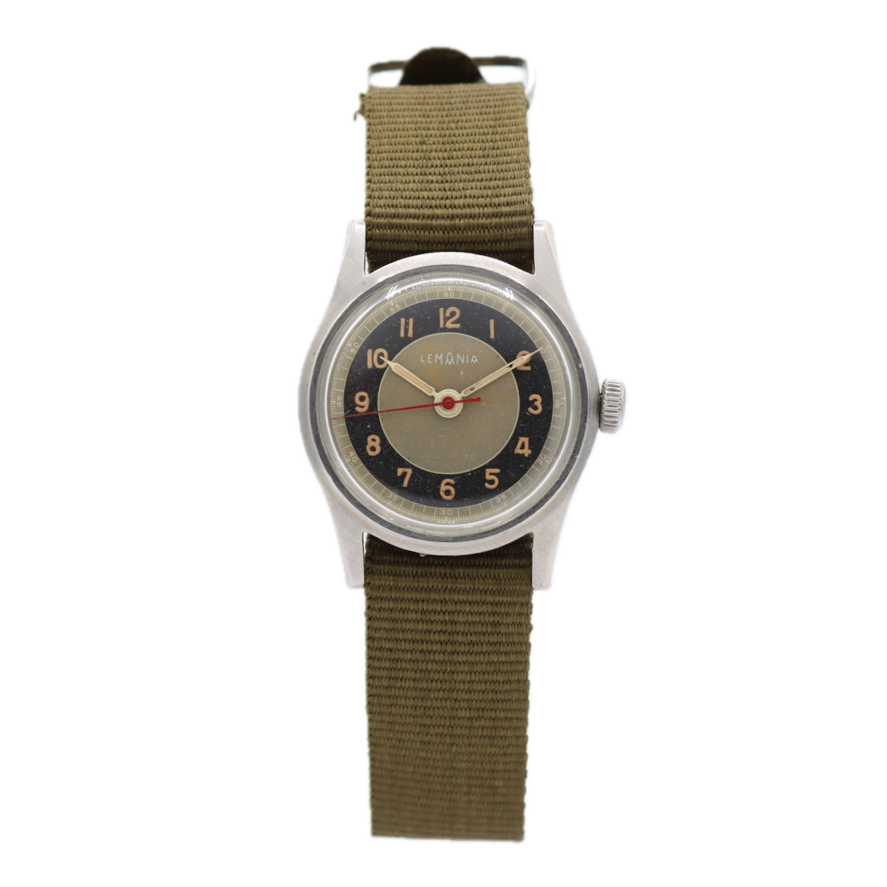 Vintage Lemania 192C Bullseye Dial 17J Men's Mechanical Wristwatch Swi ...