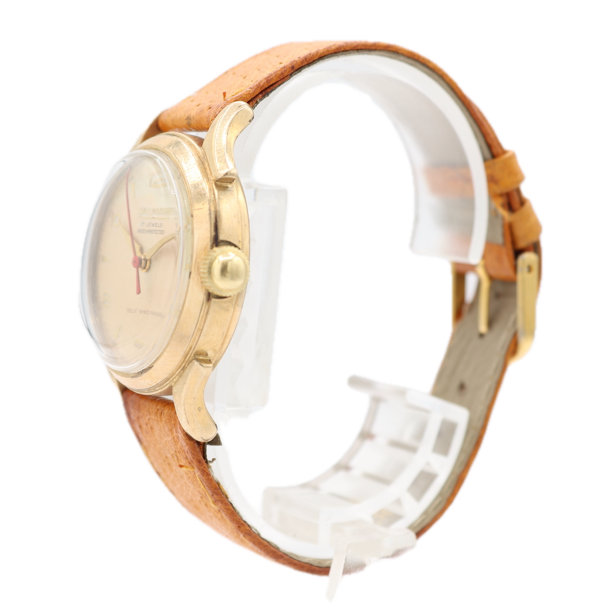 Vintage Hallmark Men's Automatic Wristwatch Swiss 10k Rolled Gold Plat ...