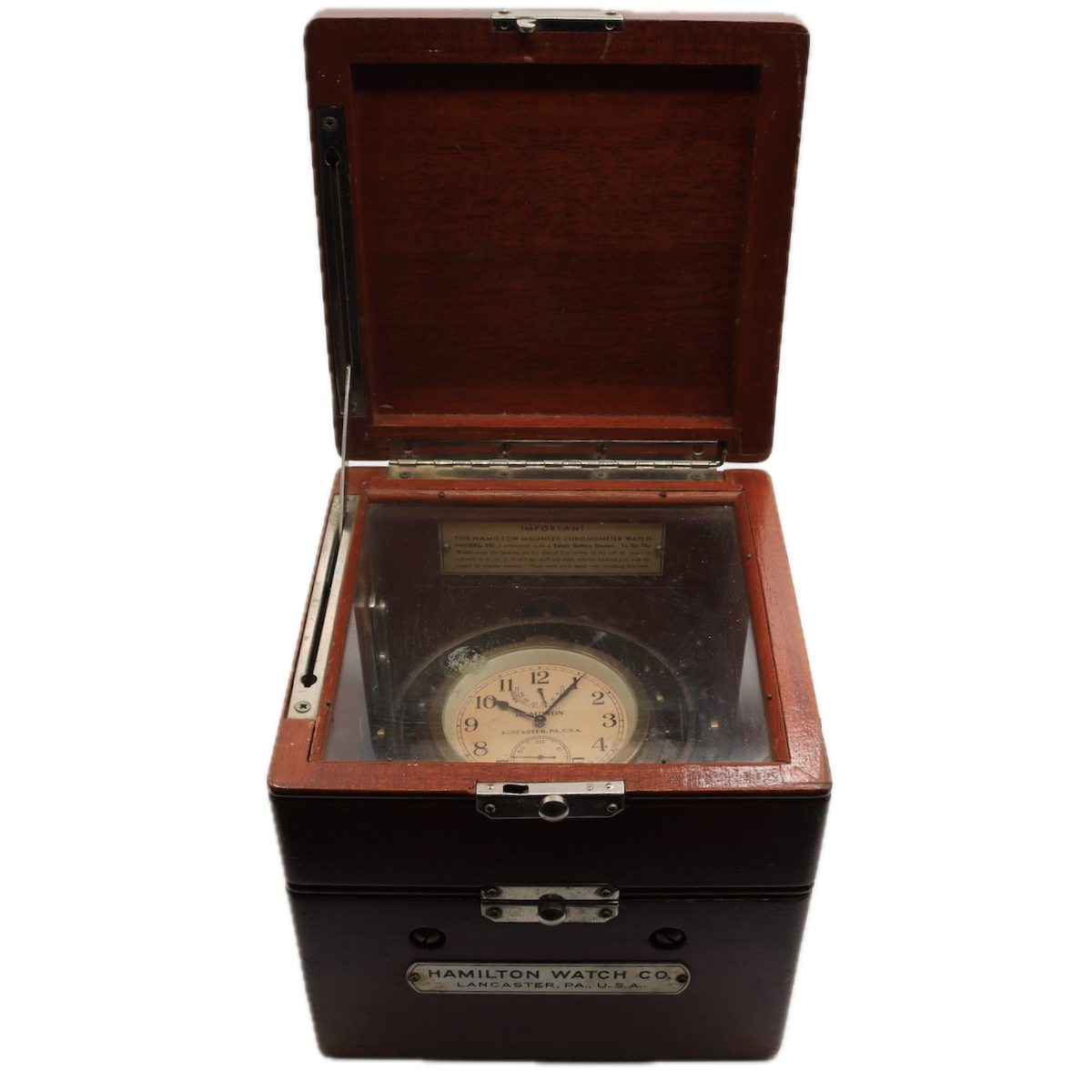 Antique 1943 Hamilton Model 22 U.S. Navy Bu. Ships Ships Chronometer C ...