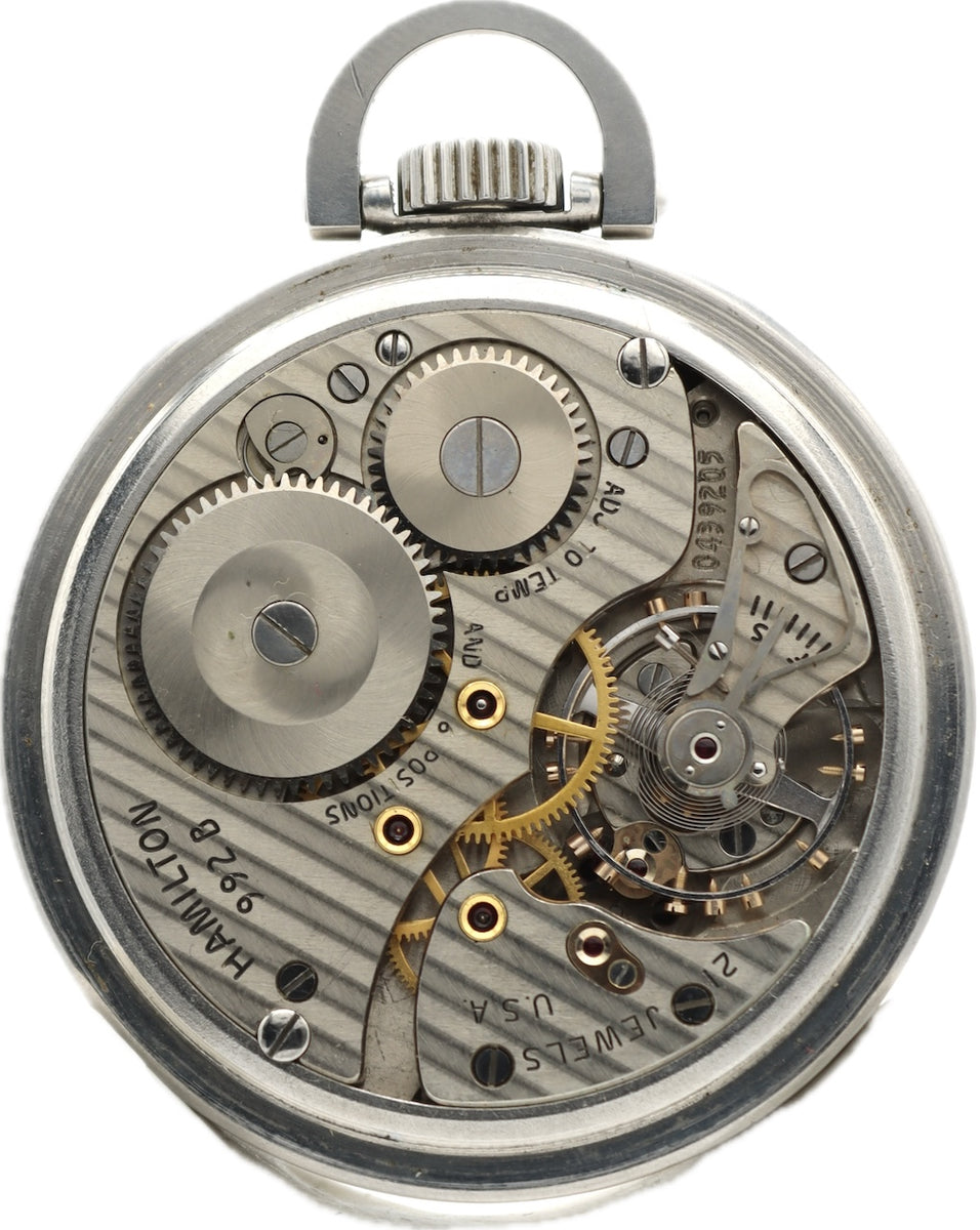 Antique 16 Size Hamilton Railway Special Railroad Pocket Watch 992B St ...