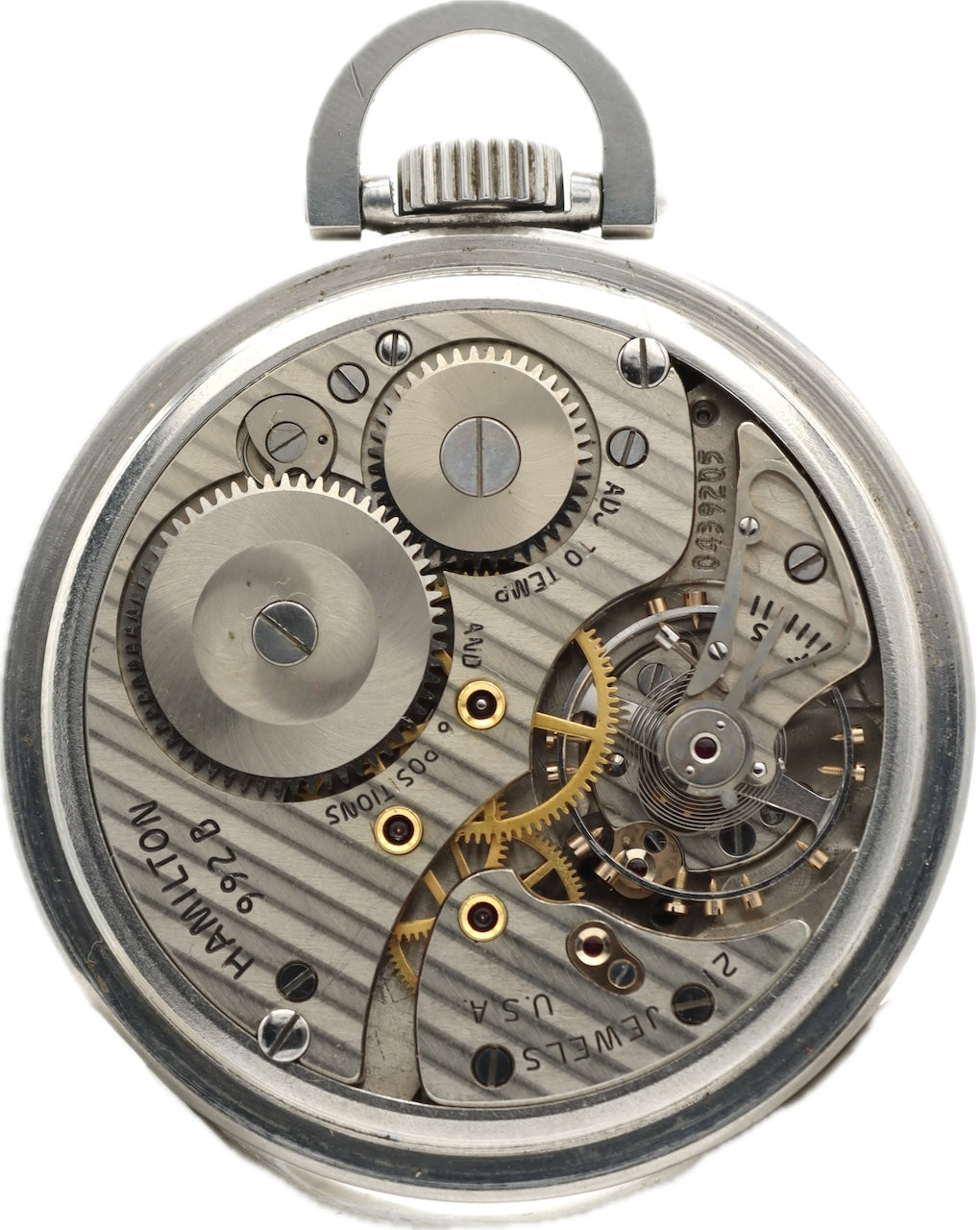 Antique 16 Size Hamilton Railway Special Railroad Pocket Watch 992B St ...
