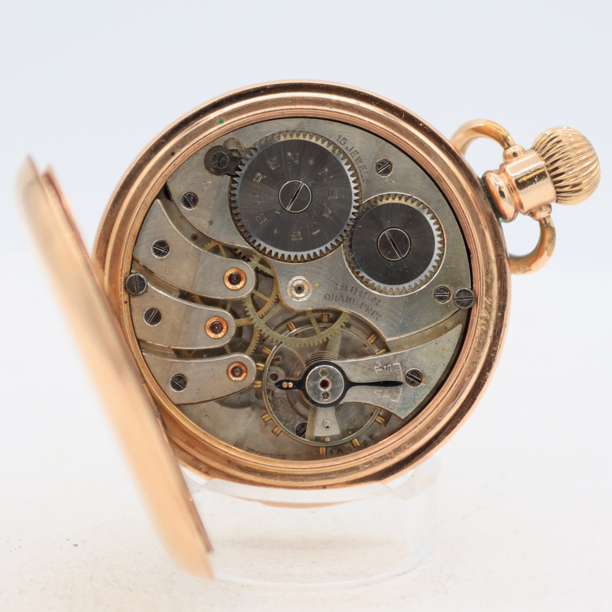 Antique 16s Buren Grand Prix English Market Mechanical Pocket Watch Go ...