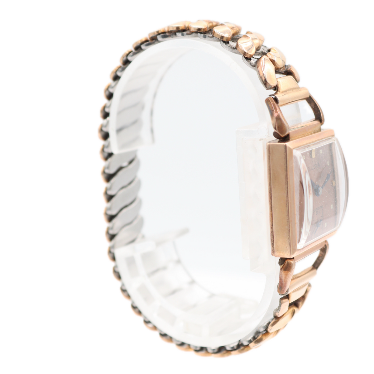 Vintage 1943 Bulova Salmon Dial Ladies Mechanical Wristwatch 8 AE USA ...