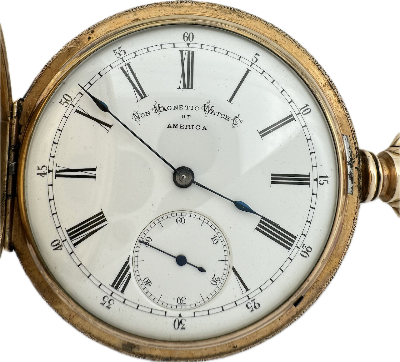 Antique 16S Non-Magnetic Watch Co Mechanical Hunter Pocket Watch 84 Go ...