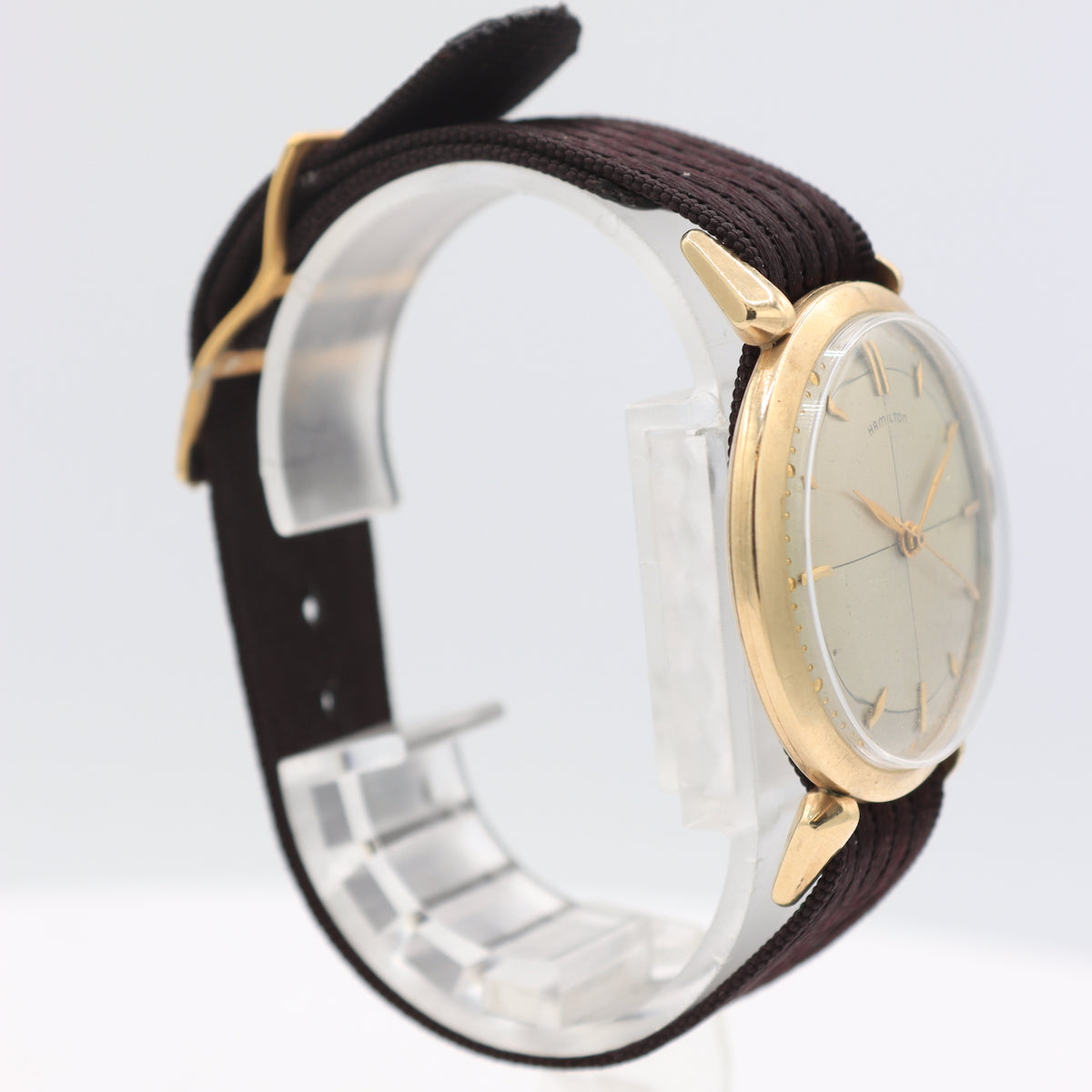 Vintage Hamilton Rodney Men's Mechanical Wristwatch 748 USA 10k Gold F ...