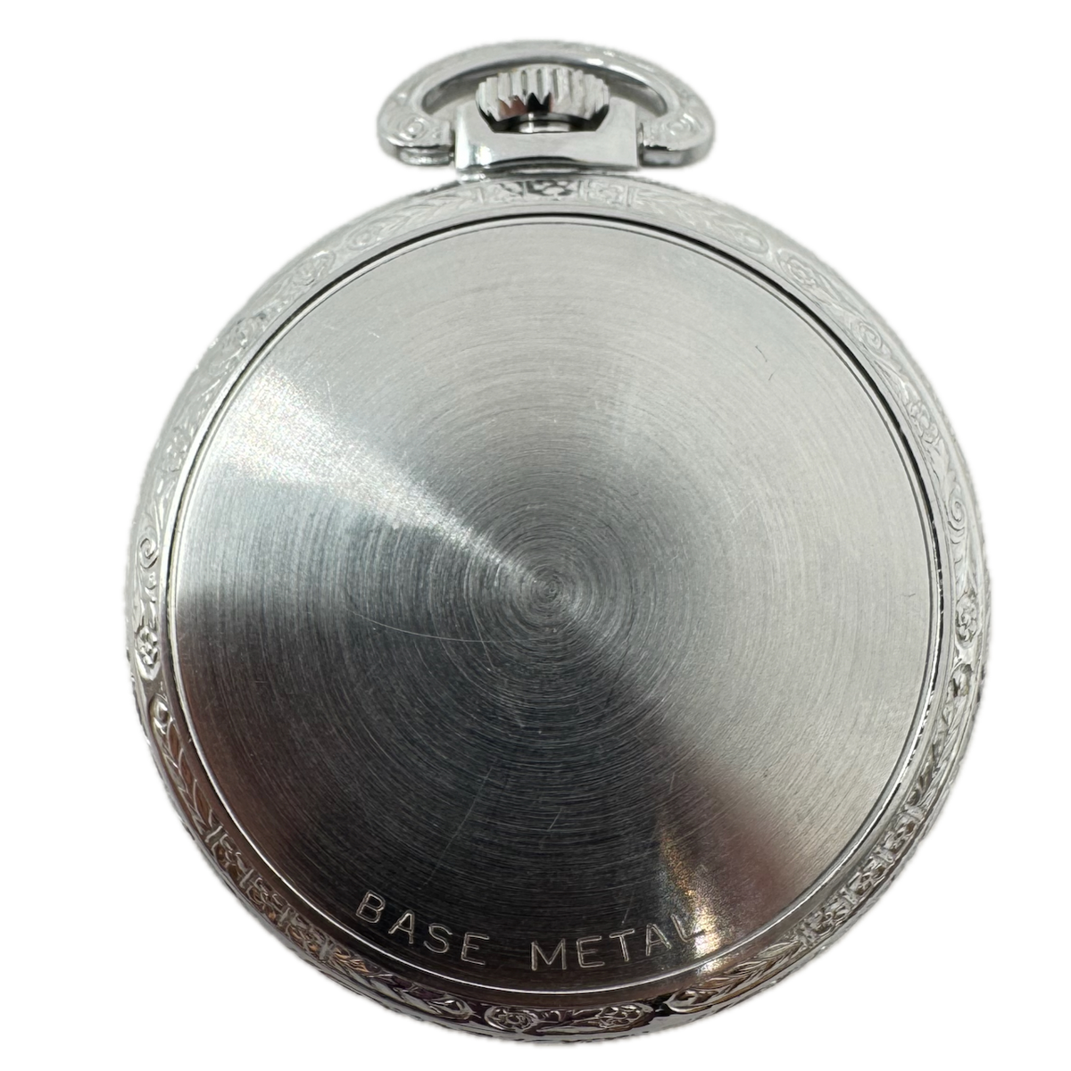 Antique 49.5mm Vantage Mickey Mouse Mechanical Pocket Watch Chrome Pla ...