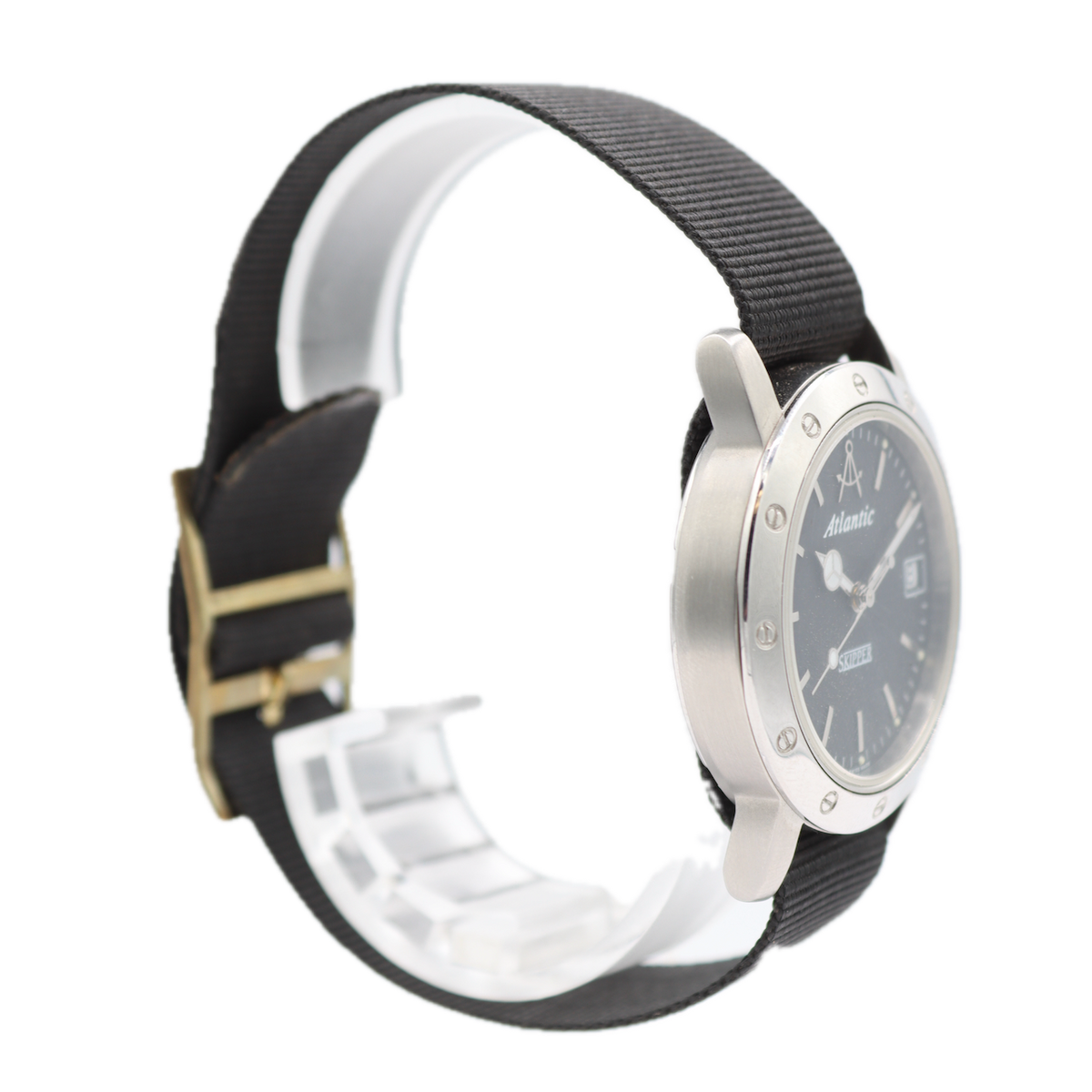 Vintage Atlantic 3404 Skipper Men's Automatic Wristwatch 2824 Stainles ...